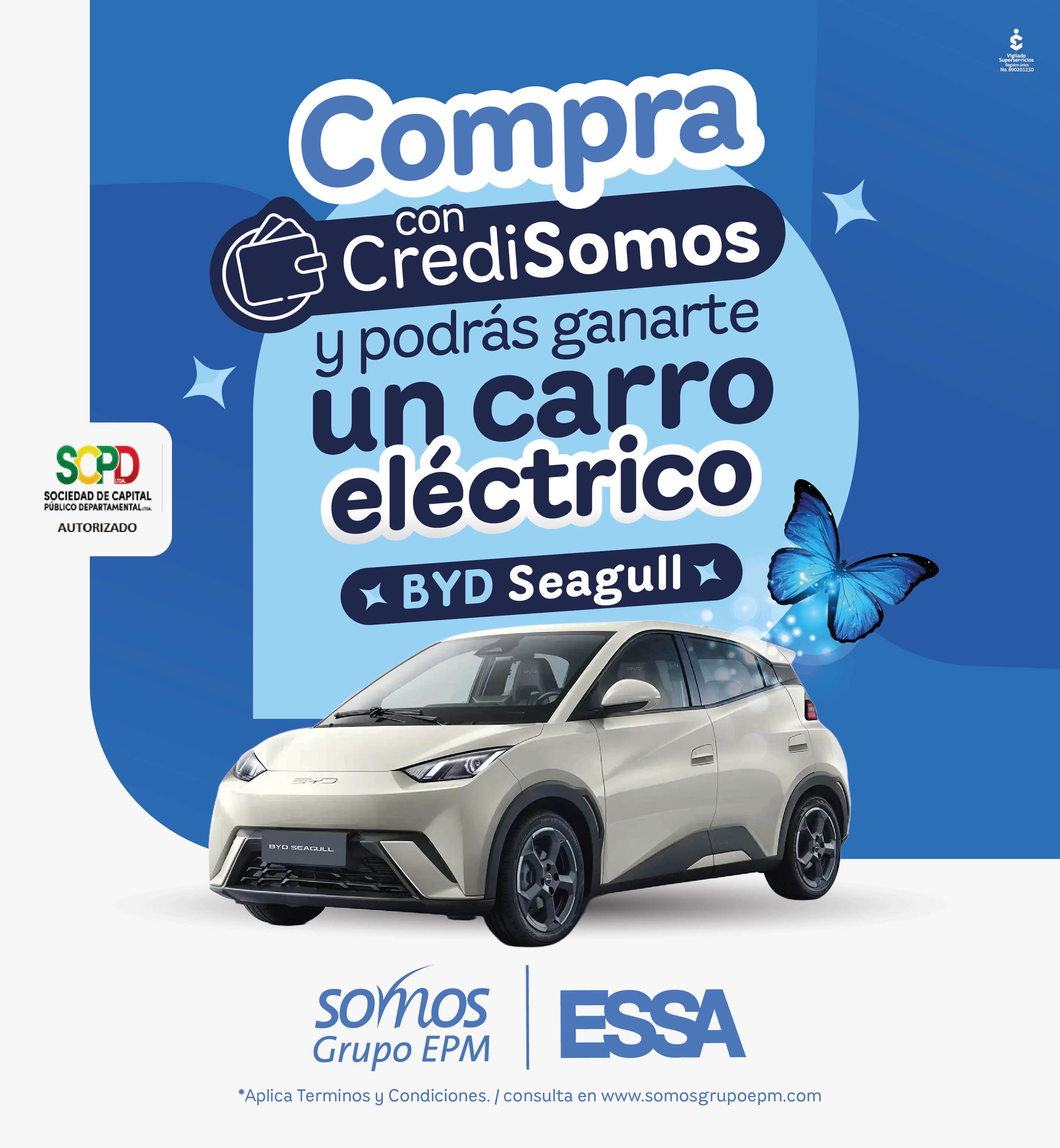 ¡Gánate un carro eléctrico con CrediSomos!